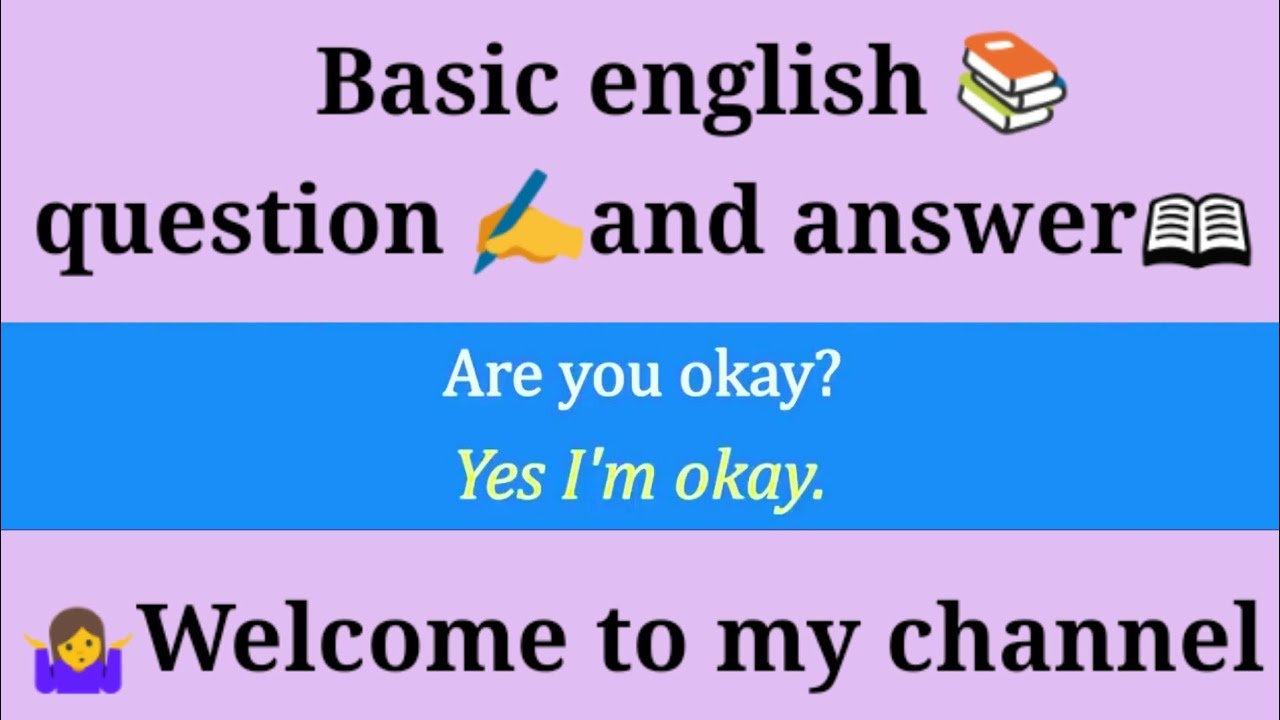 basic english questions and answers | questions and answers in english ...