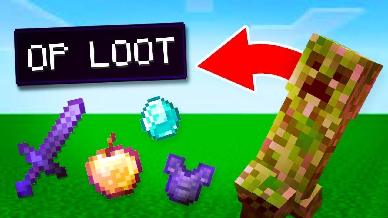 MINECRAFT but mobs drop OP LOOT! - YouTube