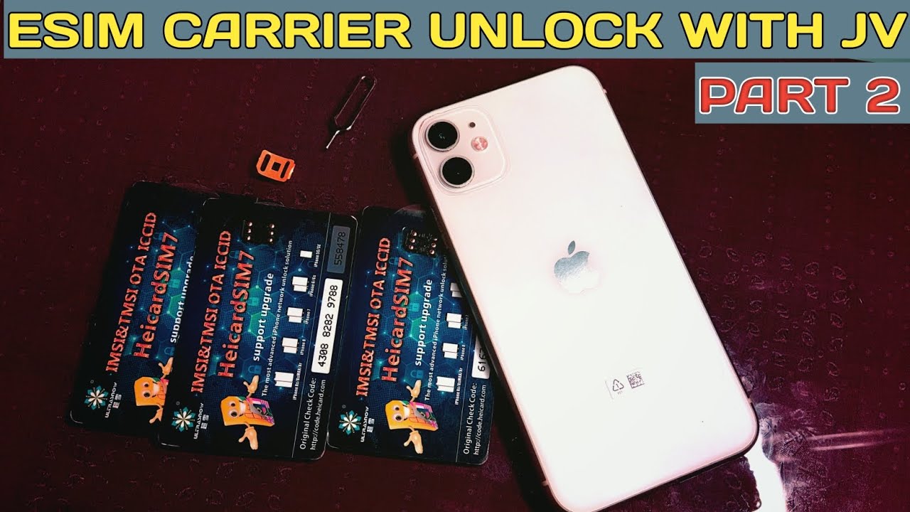 ESIM JV SIM TUTORIAL | SCOM FOR JV IPHONE | NEW ESIM JV SIM | NON PTA ...