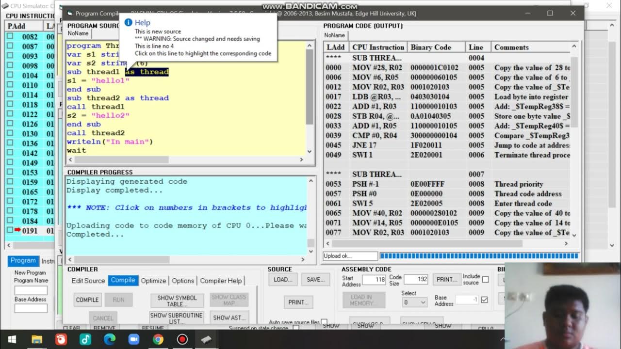 Proses And Thread Menggunakan CPU OS Simulator - YouTube