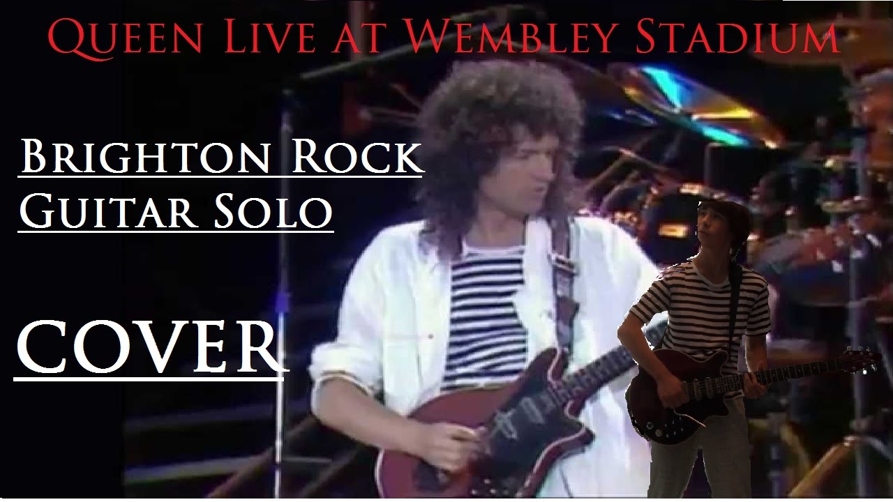 Queen Live at Wembley Stadium 1986 Brighton Rock guitar solo cover ...