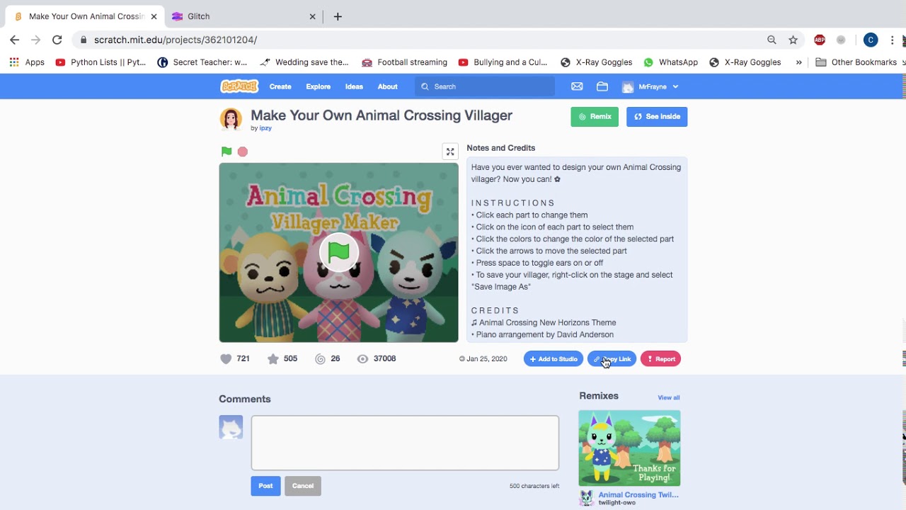 Glitch Embedding a Scratch project in your webpage - YouTube