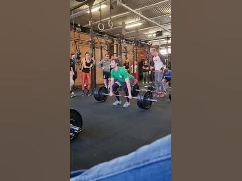 100kg hang squat clean @83kg bw #weightlifting #clean - YouTube