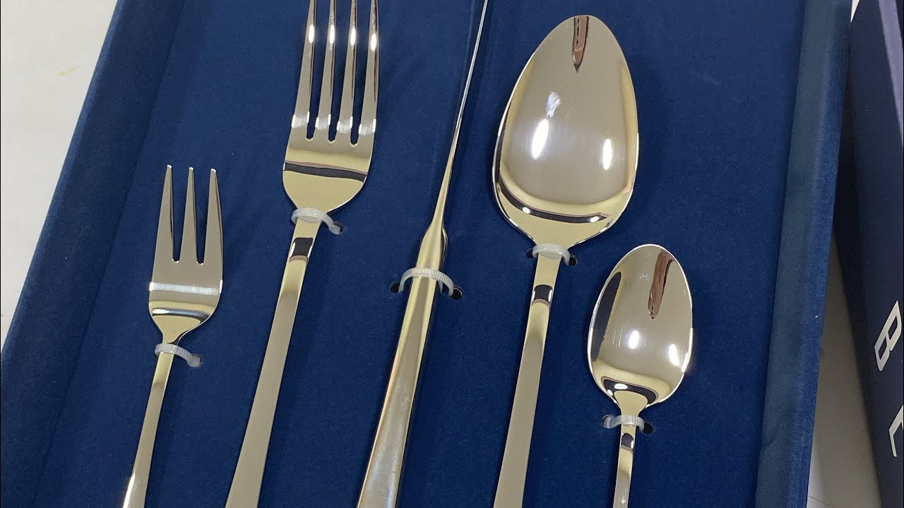 Talheres Inox marca Wolff modelo Berna (pesado e grande) - YouTube