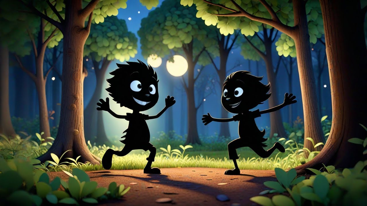 Five Silly Shadows Dance at Night | Fun Dance Song for Kids | Nursery ...