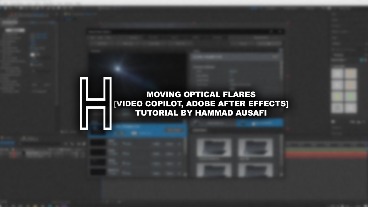MOVING OPTICAL FLARES [VIDEO COPILOT, ADOBE AFTER EFFECTS] Tutorial by ...
