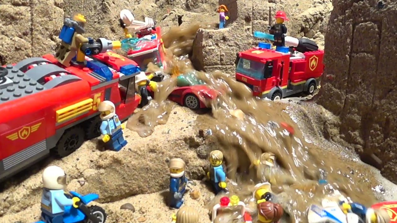 LEGO DAM BREACH VIDEOS PART 7 - FLOOD DISASTER - YouTube