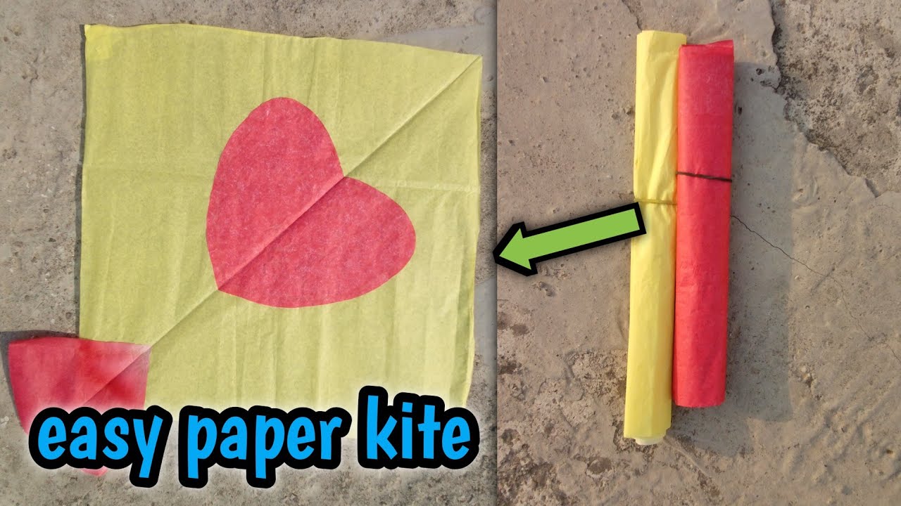 easy paper kite।making new paper kite।💯 flying।@FlyingMaster - YouTube