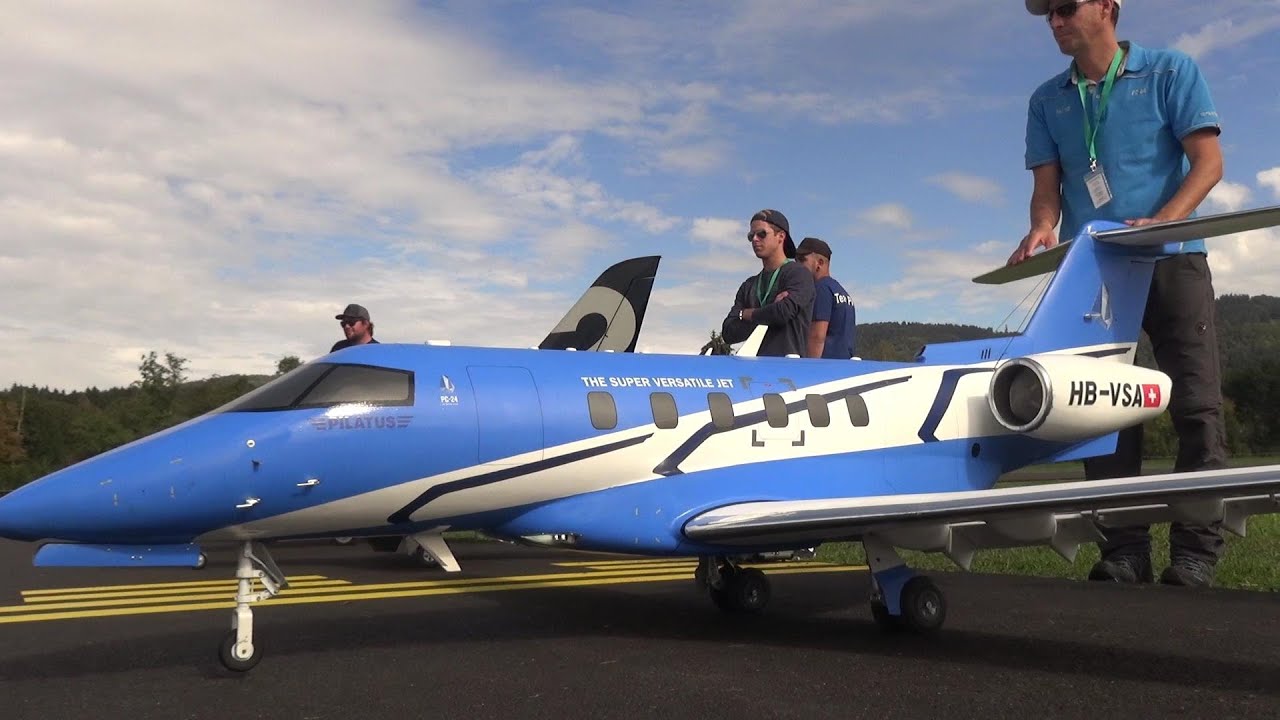 NEW RC Business Jet Pilatus PC 24 Twin Turbine Scale Model Airplane ...