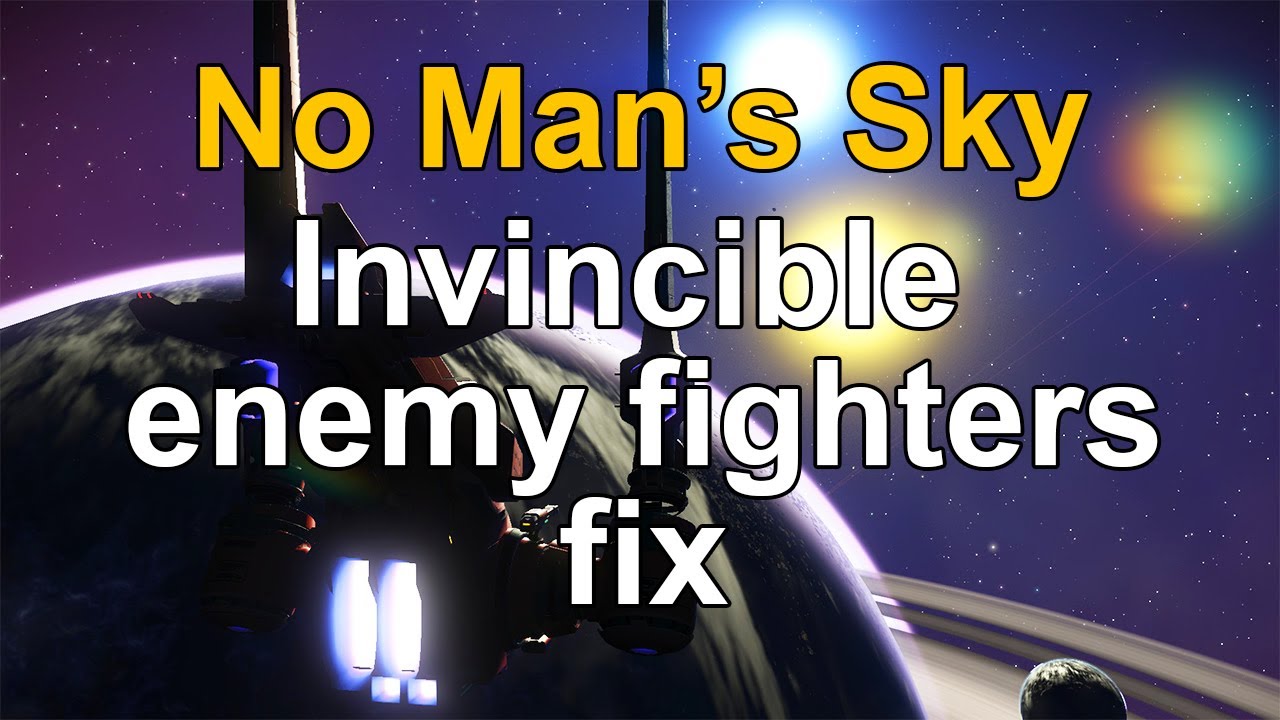 How to fix the Invincible enemy fighters bug in No Man's Sky - YouTube