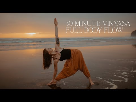 Yoga at Home | 30 minute Vinyasa flow | Full body strength and stretch