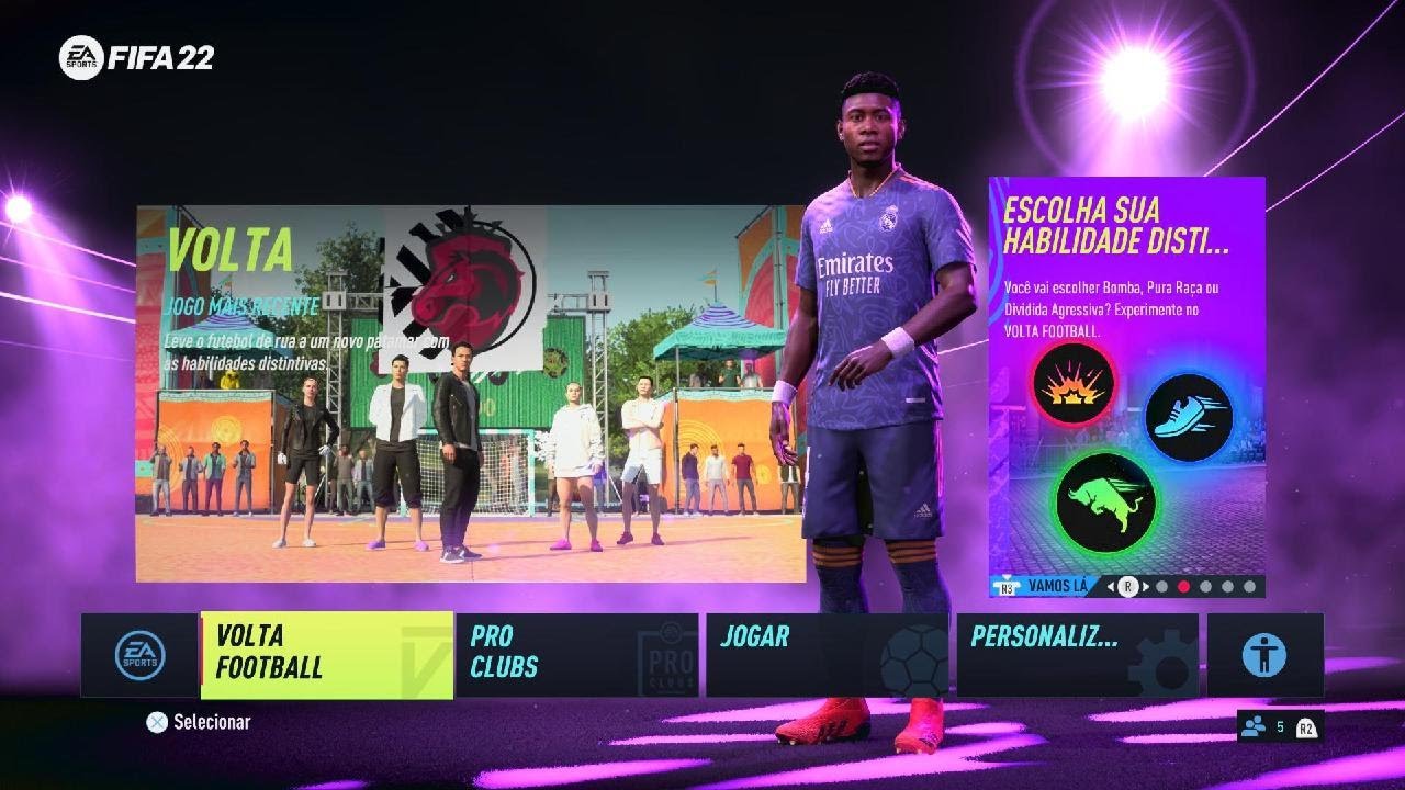 FIFA 22. Desbloquear 50 itens esteticos . Modo VOLTA FOOTBALL. - YouTube