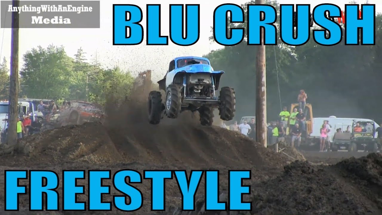 BLU CRUSH MEGA TRUCK FREESTYLE AT MID MICHIGAN MUDFEST 2019 - YouTube