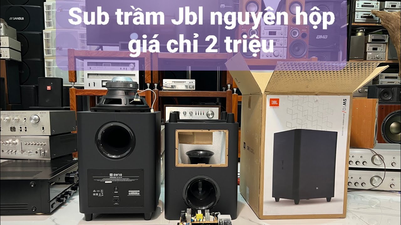 Thanh lý “Sub trầm JBL sw10” bass 25 chính hãng nguyên hộp giá chỉ 2 ...