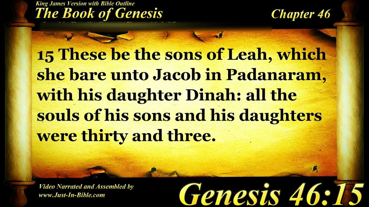 Genesis Chapter 46 - Bible Book #01 - The Holy Bible KJV Read Along ...