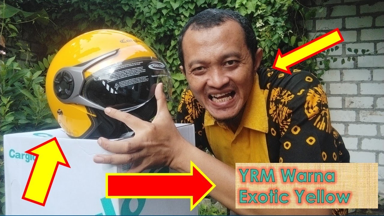 helm cargloss yrm warna Exotic Yellow Kuning metalik review langgeng ...