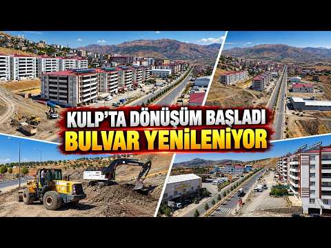 Kulp’ta iş makineleri sahaya indi: Bulvar düzenleniyor