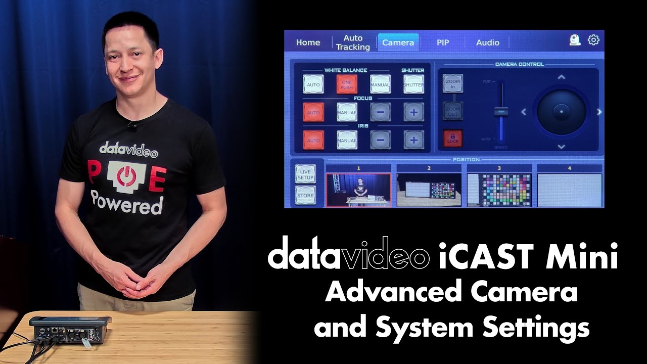 Datavideo iCAST Mini Tutorial 4: Advanced Camera and System Settings ...