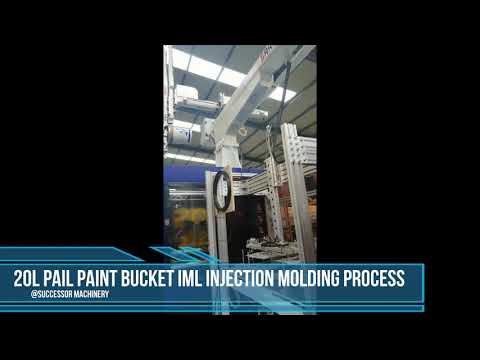 20L Pail Paint Bucket IML injection Molding Process - YouTube