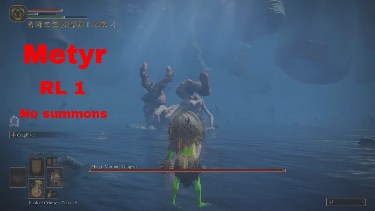Elden Ring Metyr, Mother of Fingers RL1 Boss Fight - YouTube
