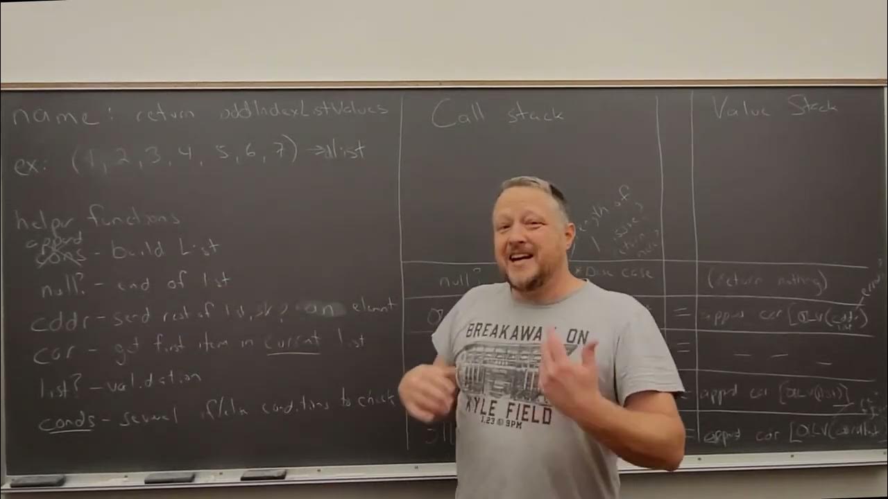 26 Setting up for List Recursion in Scheme - YouTube