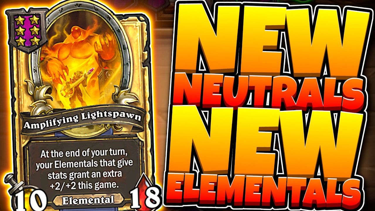 *NEW* Elemental & Neutral Reveal! | Hearthstone Battlegrounds - YouTube