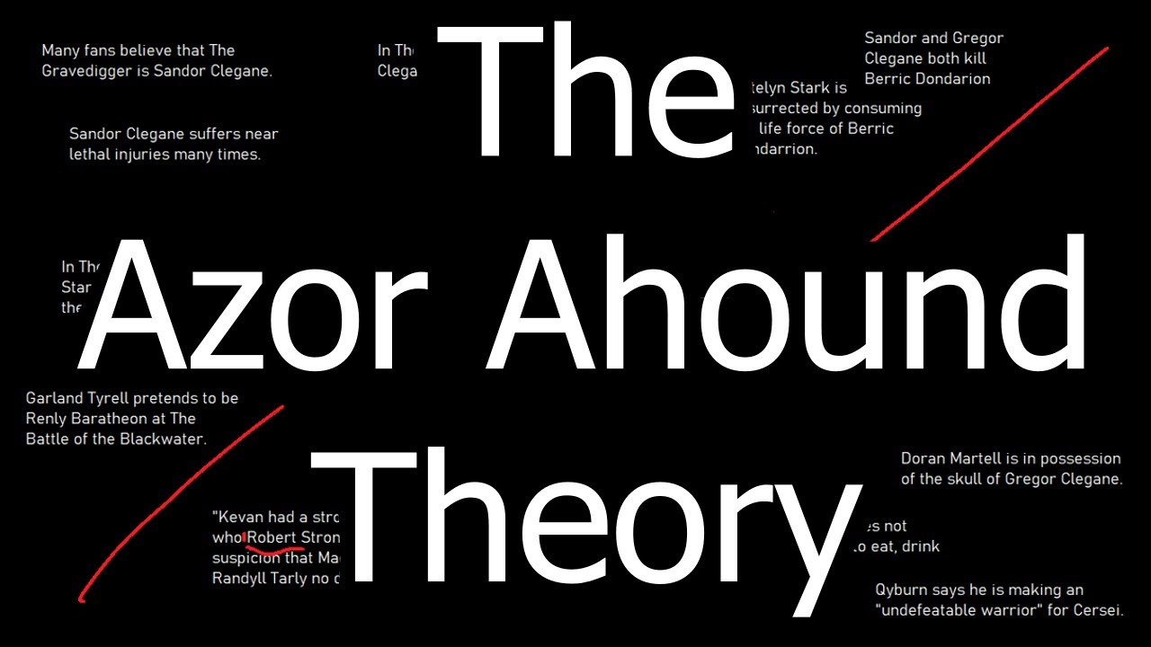 The Azor Ahound Theory - ASOIAF Theories - YouTube