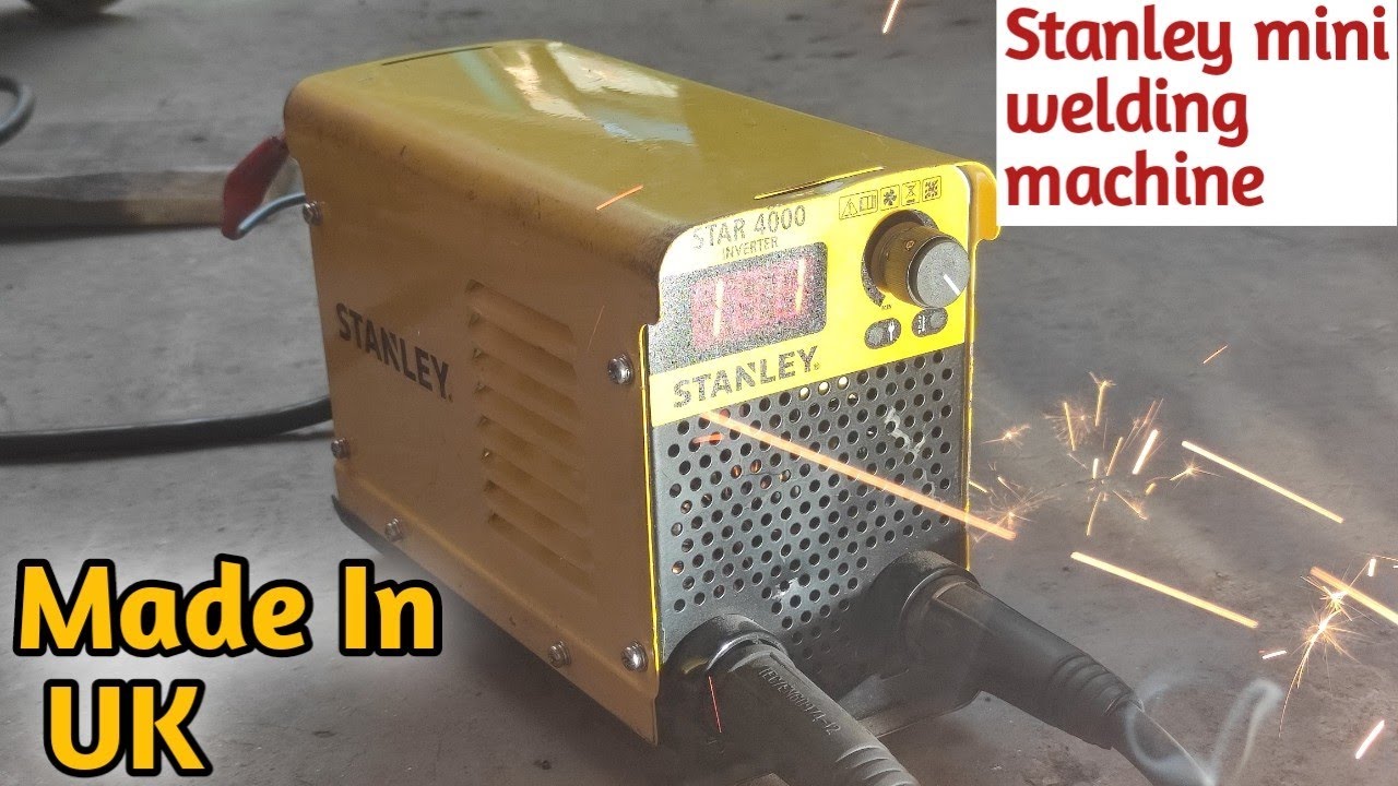 UK made mini DC inverter welding machine Stanley star-4000 review - YouTube