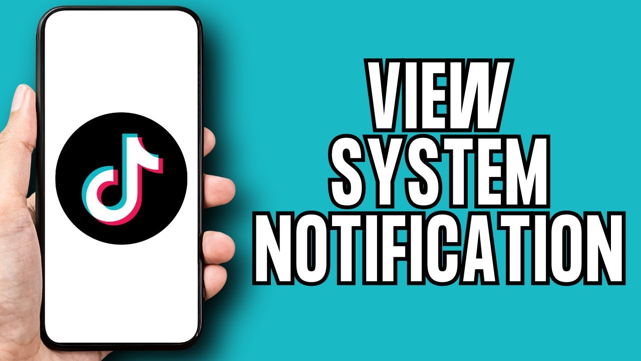 How To View System Notifications From Your TikTok Inbox - YouTube