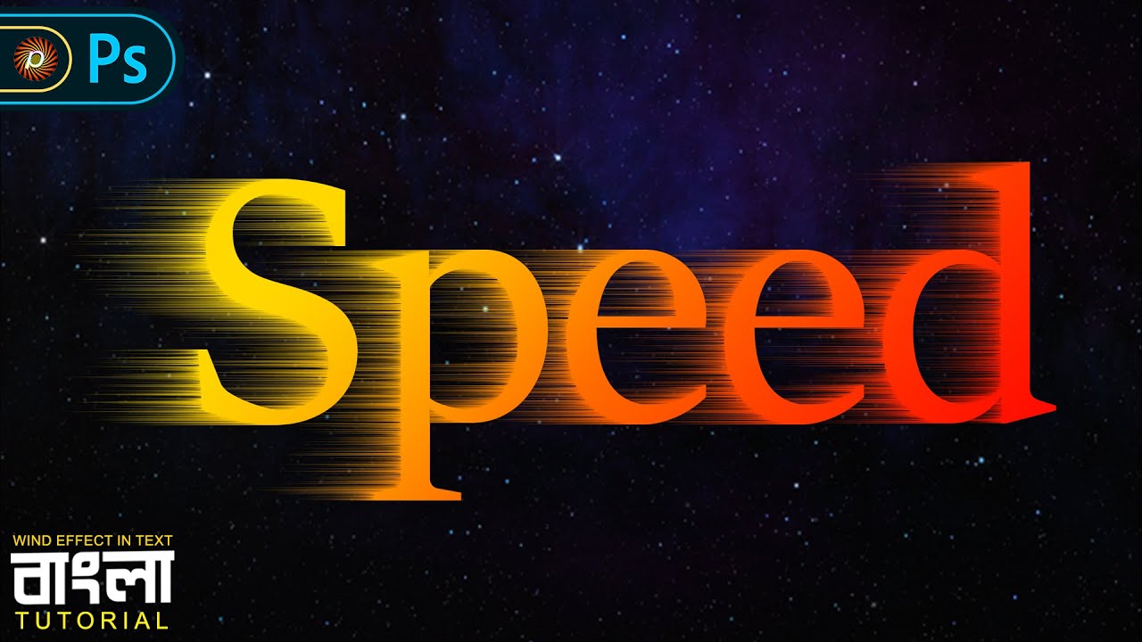 Wind Effect text in Photoshop Pixeltut Bangla - YouTube