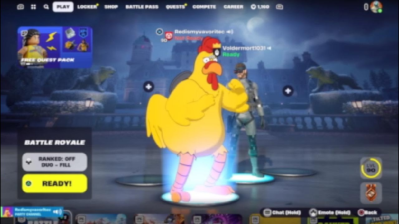 New chicken skin in Fortnite - YouTube