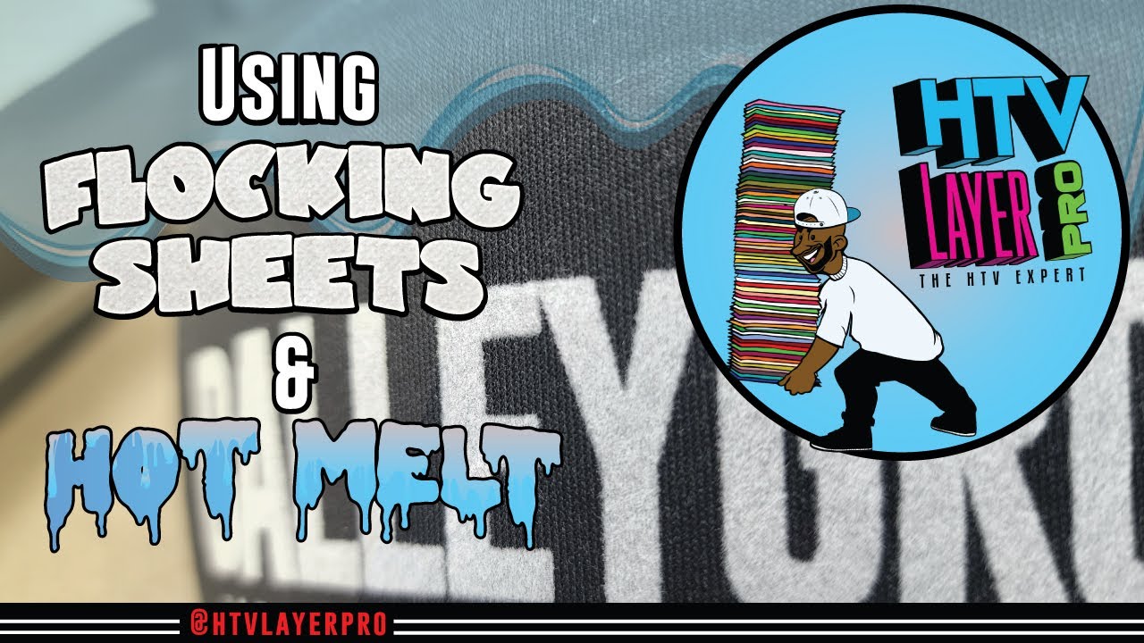 Using Flock and Hot Melt on Garments - YouTube