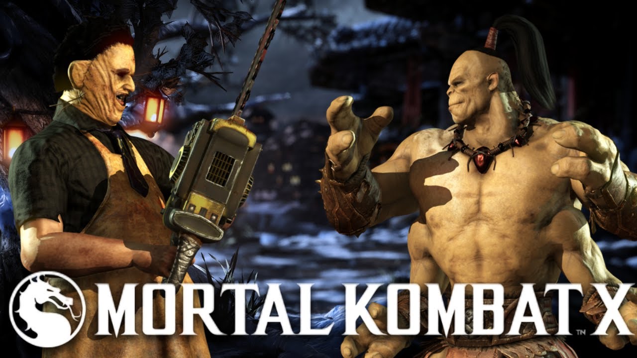 Mortal Kombat XL _ Leatherface Vs Goro (Medium) - YouTube