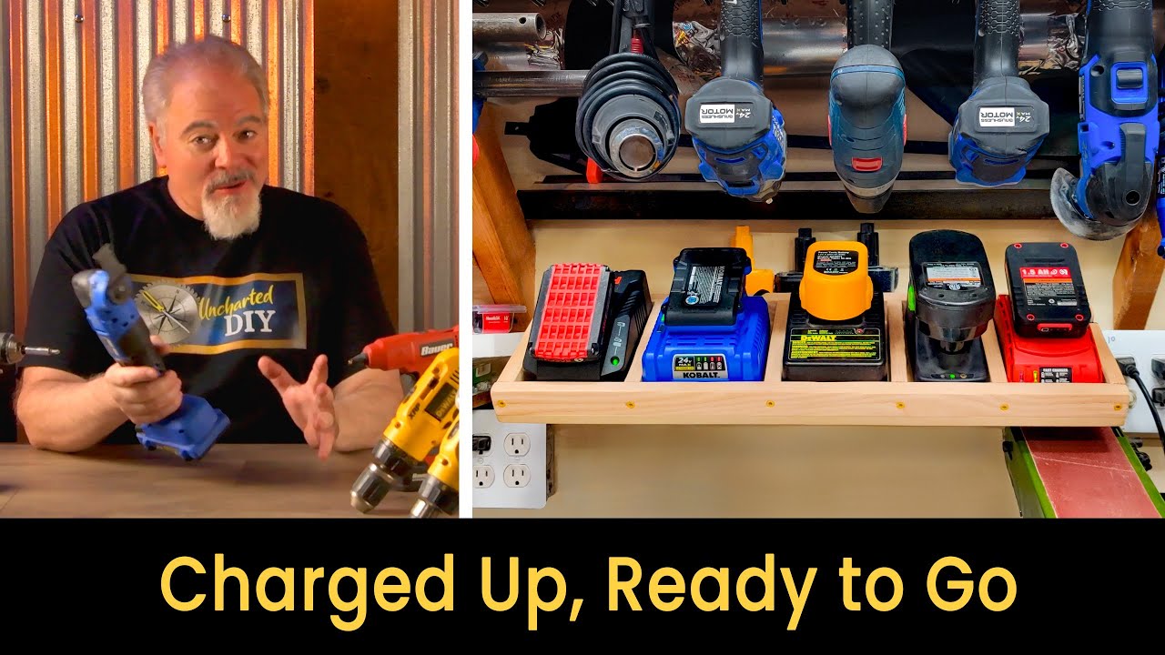 DIY Cordless Tool Charger Station — Maximize Workspace with this Easy ...