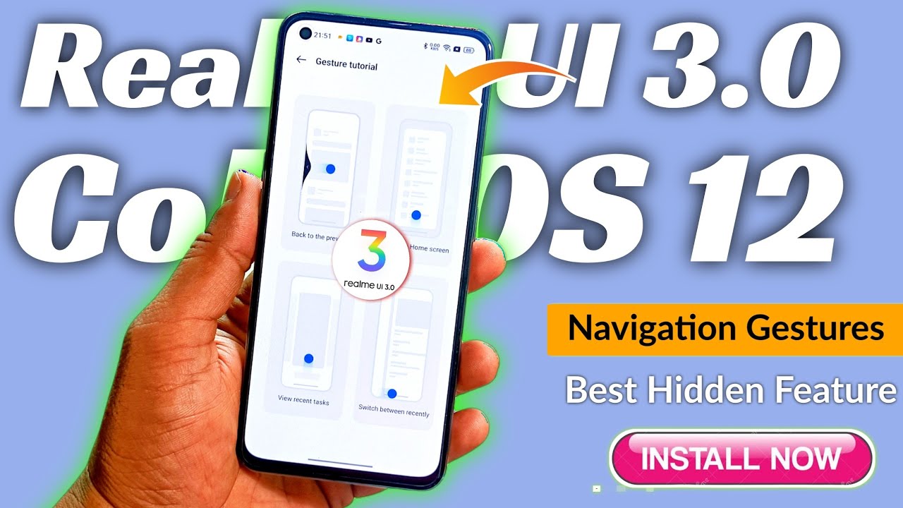 Realme UI 3.0 Virtual Navigation Gestures | Realme UI 3.0 Tips & Tricks ...