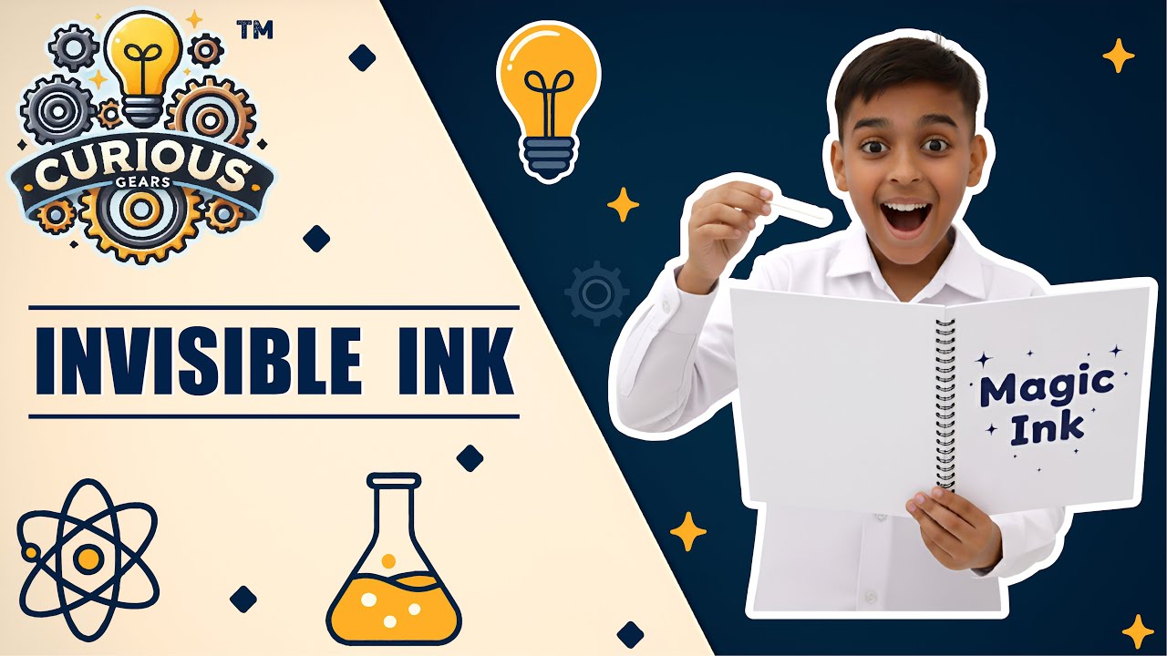 How to Make Invisible Ink? 🕵️‍♂️ Secret Message Science Experiment ...