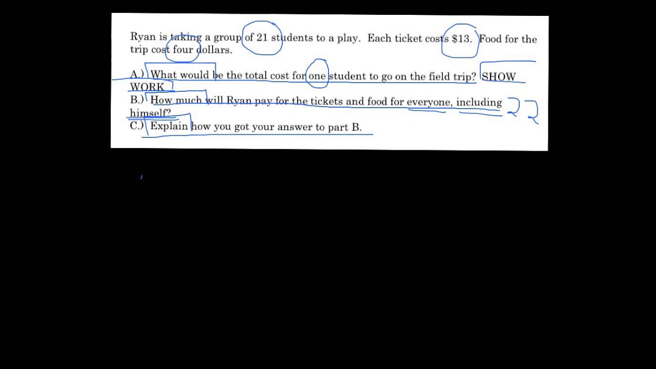 Math 4.OA.3 Multi-Step Word Problem ERQ - YouTube