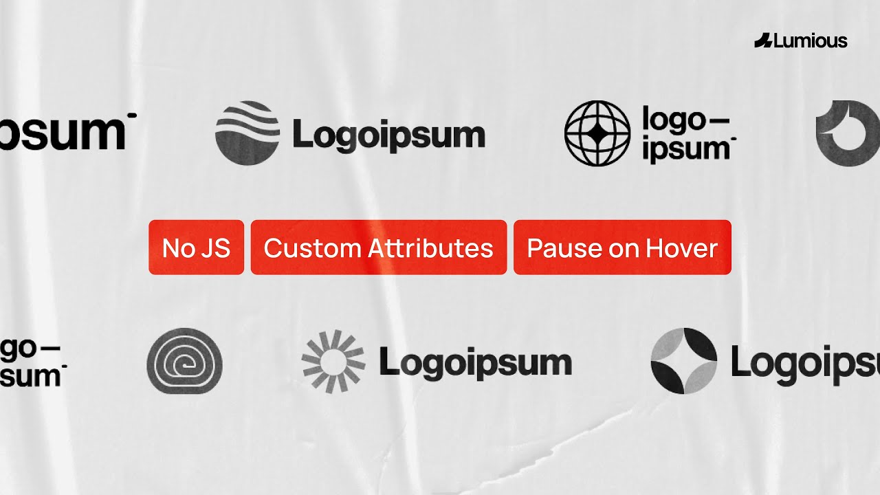 WEBFLOW CLONEABLE: Logo Ticker & Carousel That Works with Any Content - YouTube