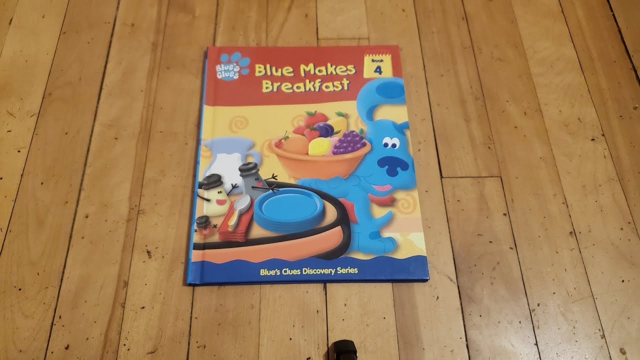 Blue's Clues Book Read Aloud Blue Makes Breakfast - YouTube