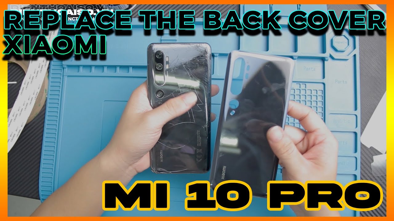 Replace the back cover Xiaomi Mi 10 Pro - YouTube