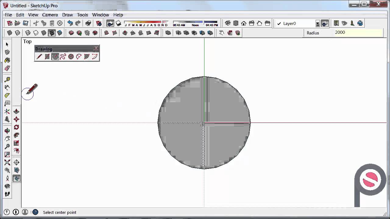 SketchUp How To Use The Circle Tool YouTube SketchUp How To Use The Circle Tool YouTube