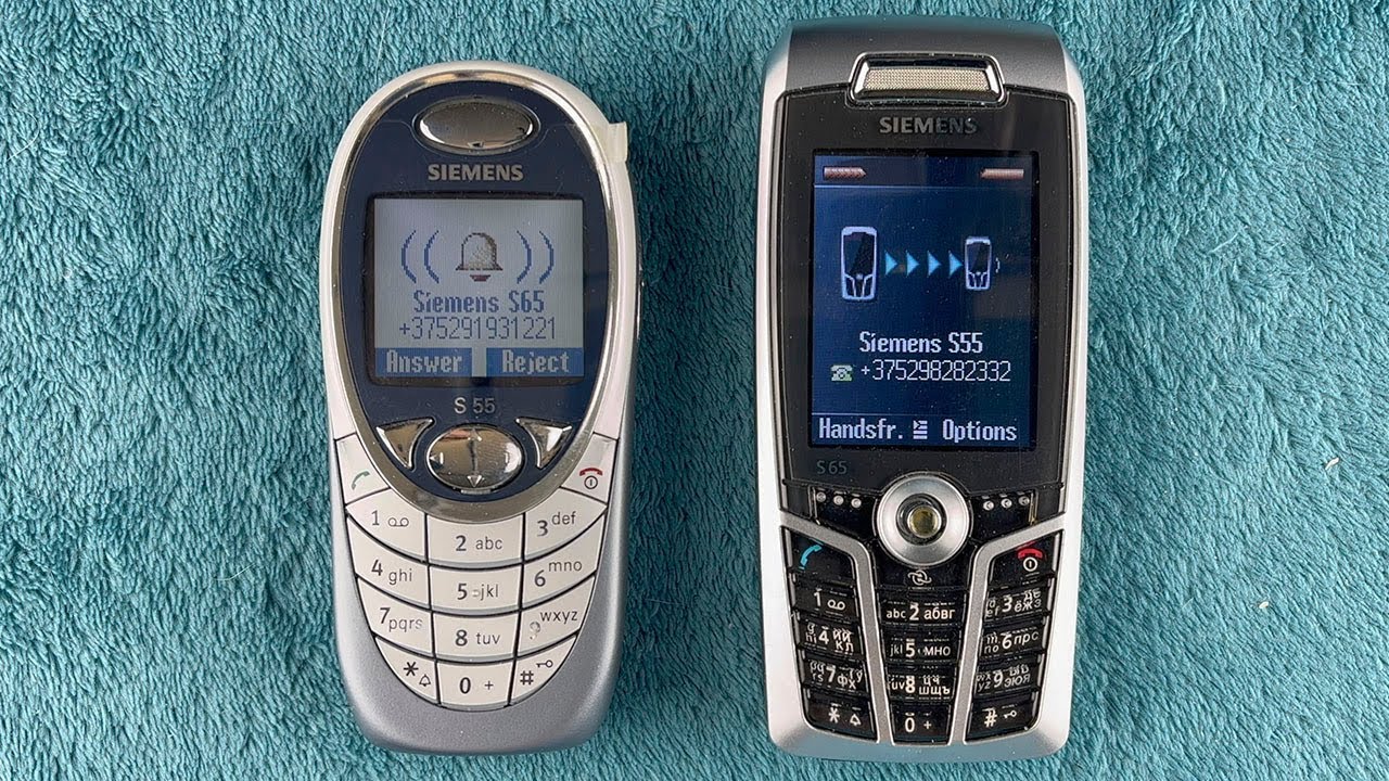 Calling from Siemens S55 to Siemens S65 and back - YouTube