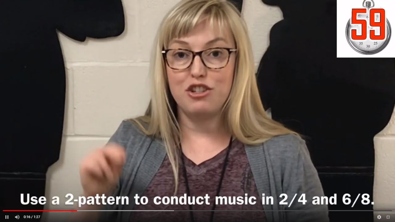 Music Minute by Ms. H “Conducting a Two-Pattern” - YouTube