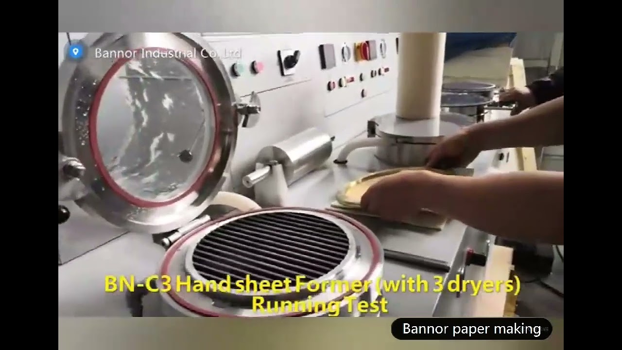 hand sheet former - YouTube