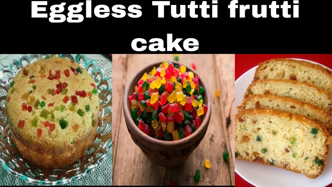 Eggless Tutti frutti Britannia cake - YouTube