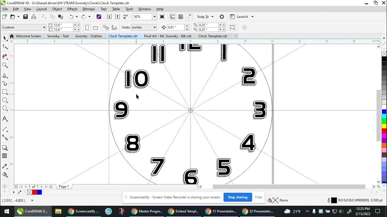Putting numbers on your clock - YouTube