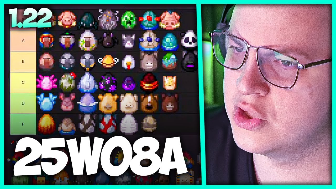 Пятёрка смотрит Снапшот 25w08a 🥰 Тирлист по Новым Яйцам Призыва в ...