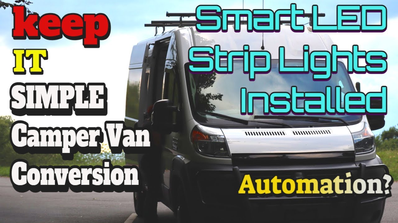 I installed smart led strip lights in my van - YouTube