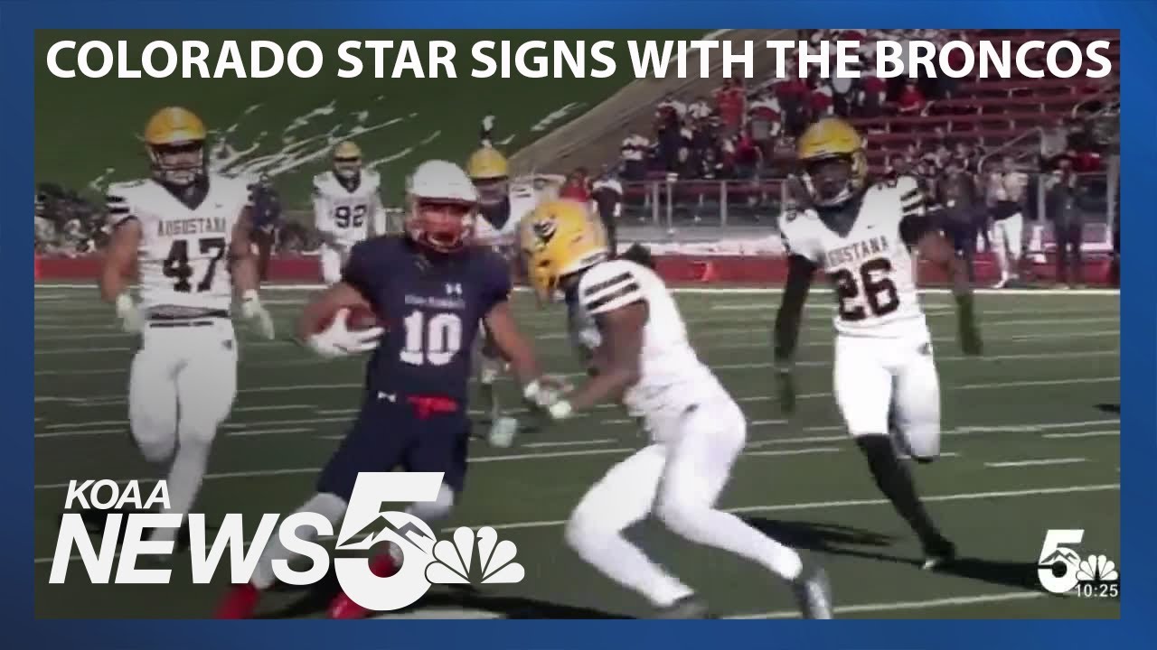 Colorado's own Nick Williams signs with Broncos - YouTube