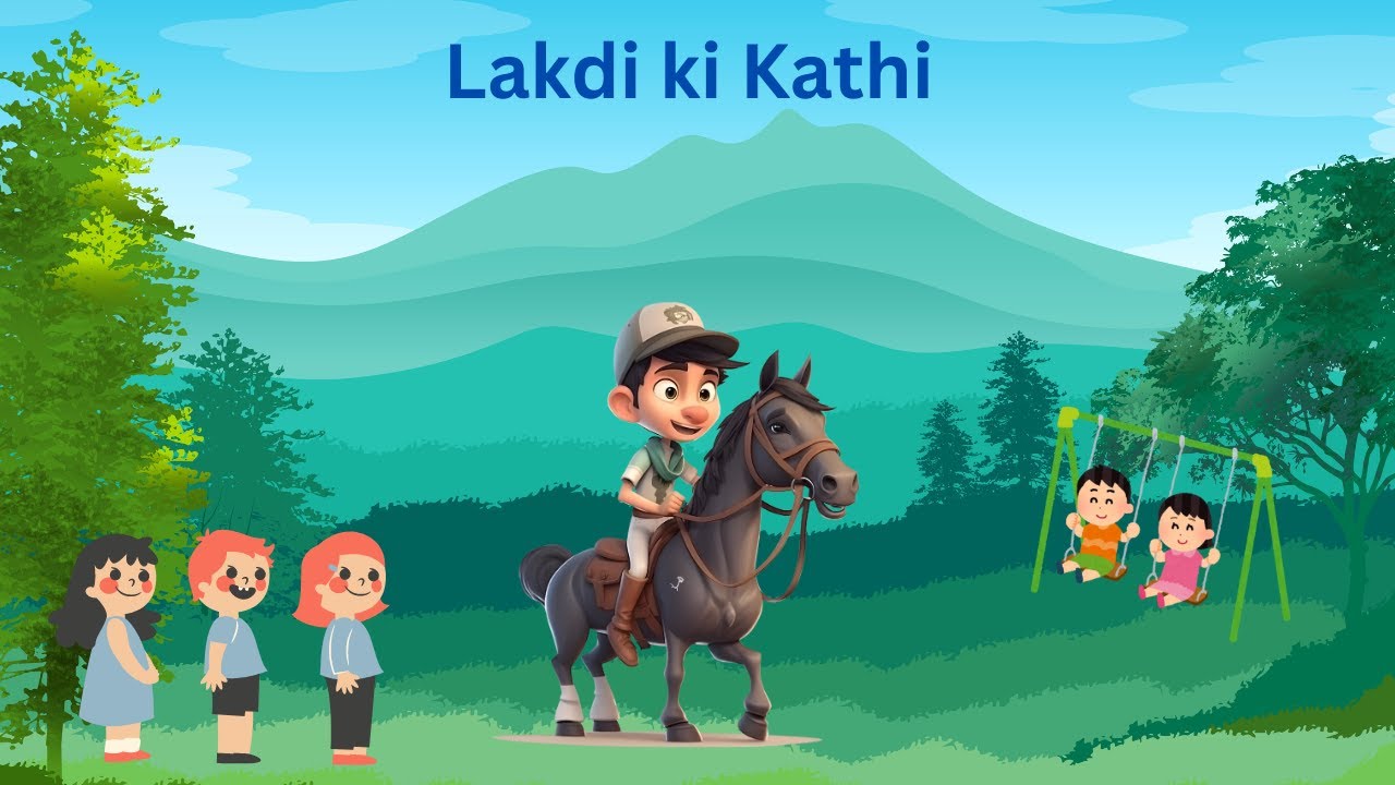Lakri ki Kati | Without Music | Nursery Rhymes | Animated Song by JLM ...